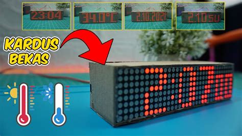 Tutorial Cara Membuat Jam Digital Led Dot Matrix Max 7219 Arduino