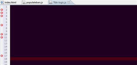 Javascript Why Am I Getting Errors On Incorrect Lines In Eclipse