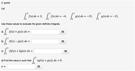Solved Let Integral F X Dx Integral F X Dx Chegg Com