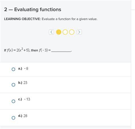 Solved 1 Introduction To Functions Learning Objective Identify Elements Of Functions Each