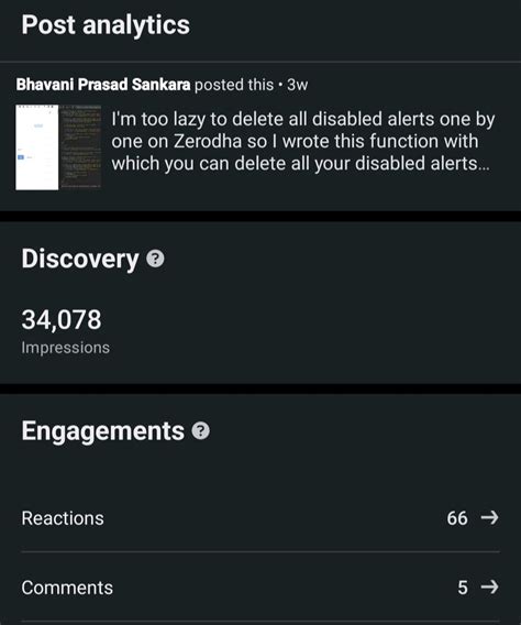 How I Delete Alerts On Zerodha Bhavani Prasad Sankara Posted On The