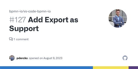 Add Export As Support Issue Bpmn Io Vs Code Bpmn Io GitHub
