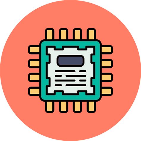 Processor Generic Color Lineal Color Icon Processor Generic Color Lineal Color Icon