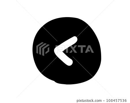 可愛的向左圖示箭頭 手繪插畫素材 插圖素材 108457536 PIXTA圖庫