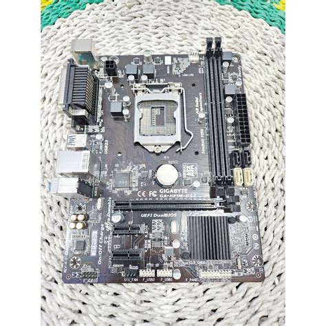 mainboard gigabyte h81 ga h81m ds2 haswell uefi dualbios shopee