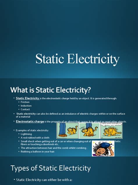 Static Electricity Pdf Electric Charge Electrostatics