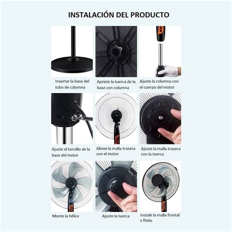 Ventilador De Pedestal 17 3 Velocidades Negro Plazavea Plazavea