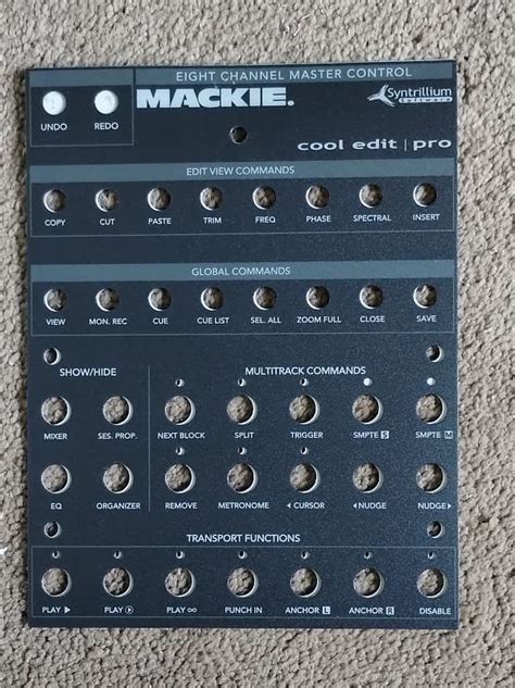 Mackie MCU Control Universal Lexan Syntrillium NEW Unused Reverb
