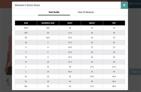 How To Change The Size Chart Content And Table View Dotstore Help Center