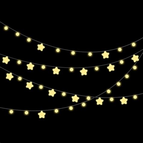 星星灯串 花瓣网