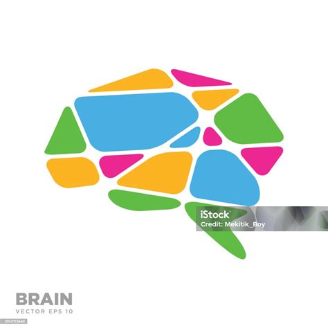 뇌 실루엣 기호 디자인 서식 파일 Eps 10 벡터 아이디어 개념 생각 개념에 대한 스톡 벡터 아트 및 기타 이미지 개념