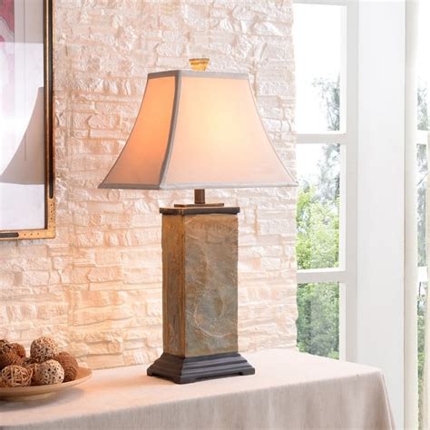 Landon Natural Slate Slate Table Lamp Bed Bath And Beyond 19856144