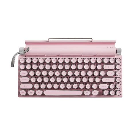 Classic Typewriter Bluetooth Keyboard With Stand Pink The Pnk Stuff