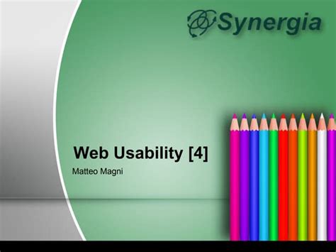 web usability 4 webmaster and webdesigner ppt