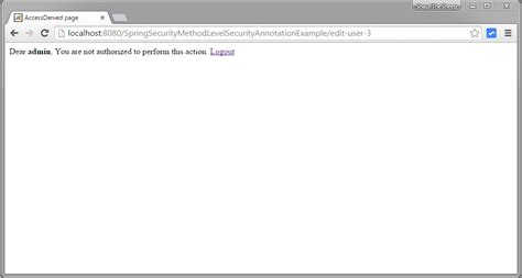 Spring Security 4 Method Security Using Preauthorizepostauthorize