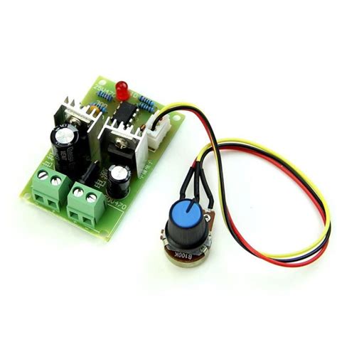 V V Pulse Width PWM DC Motor Speed Regulator Controller V V A COM R Faranux