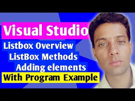 Listbox Control In Visual Studio Part YouTube