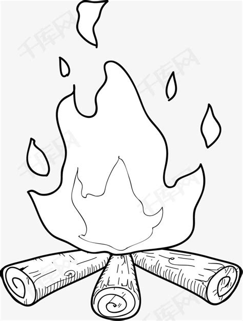 柴火图片简笔画 柴火简笔画大全图片 伤感说说吧