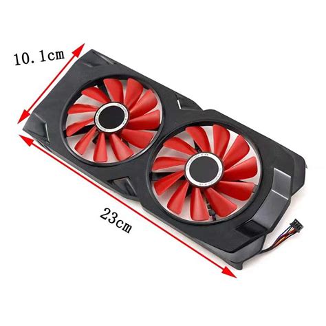 Brand New Xfx Xfx Rx580 570 2048sp 4gb Black Wolf Version Graphics Card Cooling Fan With Shell