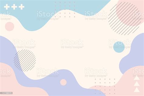 추상적 인 배경 다양한 모양과 요소를 손으로 그립니다 트렌디 한 현대 현대 벡터 일러스트레이션 모든 배경이 격리되어 있습니다 파스텔 색상 0명에 대한 스톡 벡터 아트 및