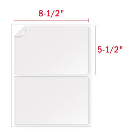 Half Page Label Template