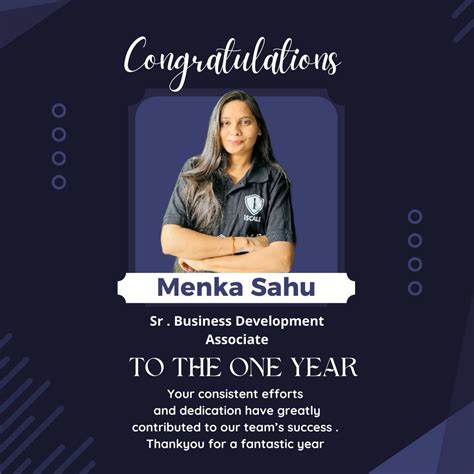 Menka Sahu On Linkedin I Am Deeply Honored To Receive This Recognition