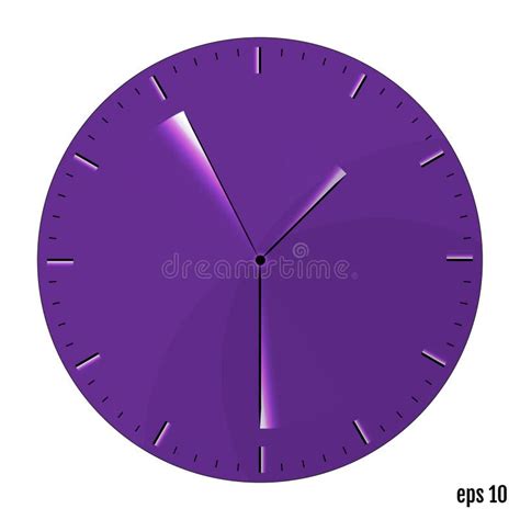 Digital Interface Clock Minimalism Sleek Design Vector Stock Vector