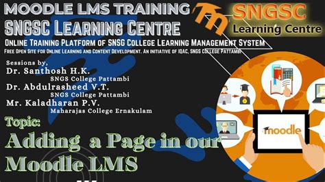 Moodle Lms Session 6 Adding A Webpage In Moodle Youtube