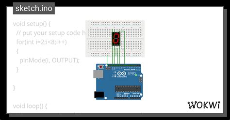 7seg Wokwi Esp32 Stm32 Arduino Simulator