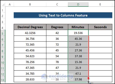 Convert Decimal Coordinates To Degrees Minutes Seconds In Excel