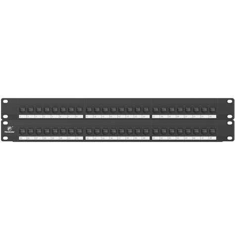 Cat5e Modular Network Patch Panels 48 Port 2 Rack Mount Cable Management Bar Included
