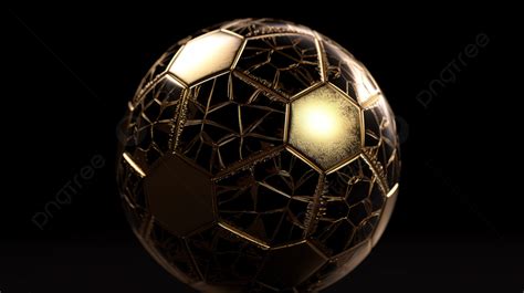 검정색 배경에 대한 광채를 보여주는 3d 렌더링의 금색 축구 축구공 축구 골 축구 공 배경 일러스트 및 사진 무료 다운로드 Pngtree