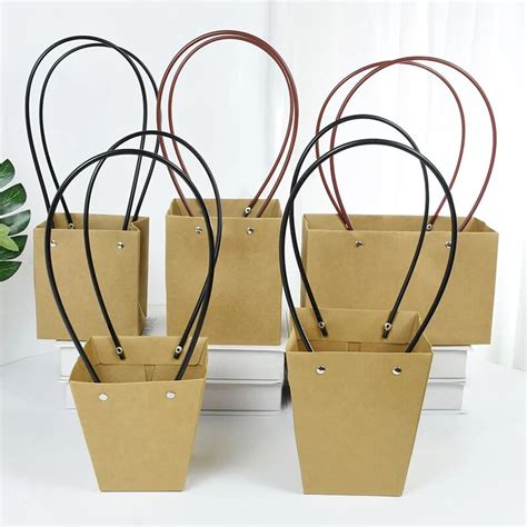 Badu Bg Преносима водоустойчива кутия за цветя хартиена кошница кутия за опаковане на