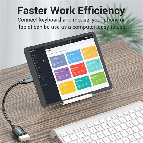 Vention Micro B Otg Cable 480mbps High Speed Data Transfer