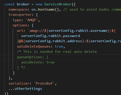 amqp autodelete not working as expected · issue 532 · moleculerjs moleculer · github