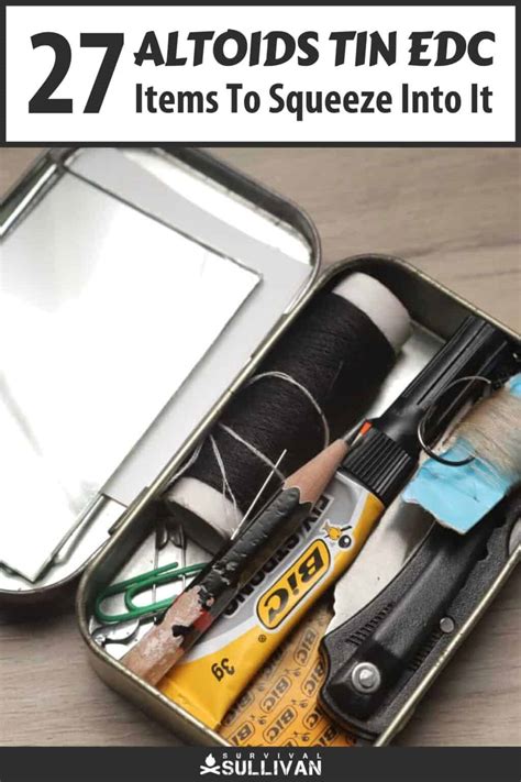 Altoids Tin Edc 27 Items To Squeeze Into It