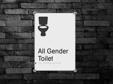 All Gender Toilet Sign Statutory Signs Toilet Sign Custom Signage