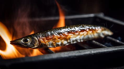 숯불에 구운 생선 꽁치 소금구이 고화질 사진 사진 생선 배경 일러스트 및 사진 무료 다운로드 Pngtree