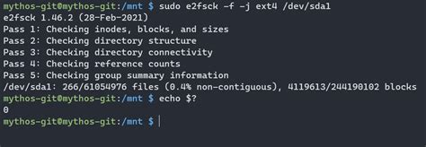 Linux 외장하드 Cant Read Superblock 에러