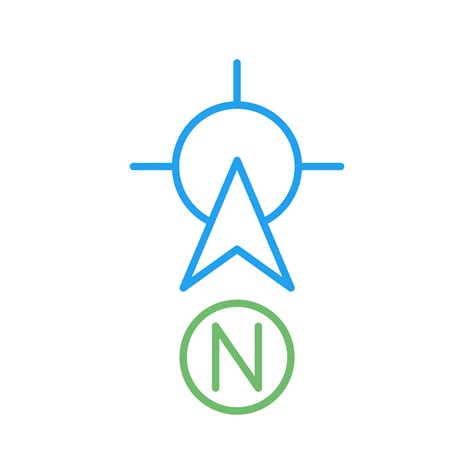 North Vector Icon 23067656 Vector Art At Vecteezy