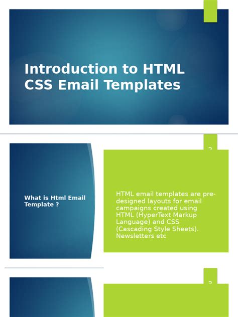 Introduction To Html Css Email Templates Pdf