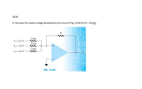 Solved Calculate The Output Voltage Developed By Chegg