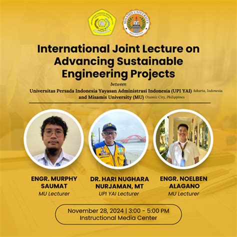 International Virtual Joint Lecture On Advancing Sustainable Engineering Projects News And Updates
