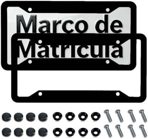 2pzs Porta Placas Para Auto 31x16cm Marco De Matrícula De Plástico
