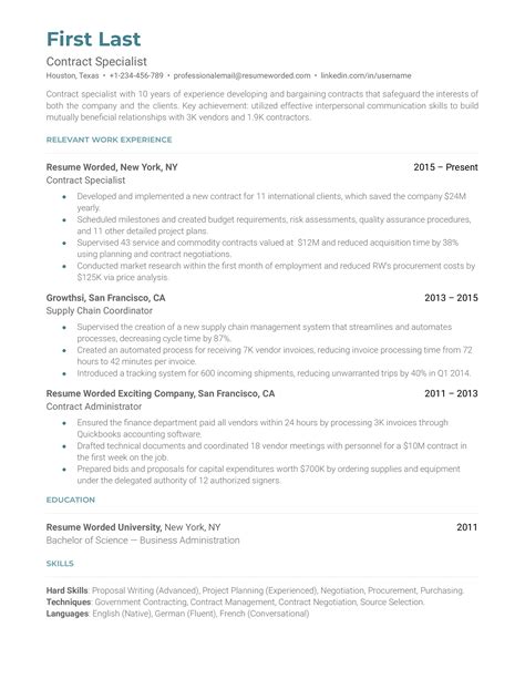 Oracle Database Administrator Resume Examples For 2025 Resume Worded
