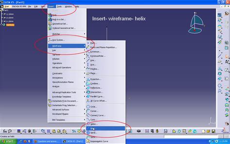 Tutorial How To Model Helical Spring In Catia V5 Grabcad Tutorials