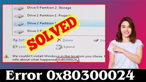 Solved How To Fix Error 0x80300024 Code Problem Issue Youtube