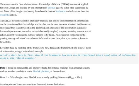 Dikw Framework Applied For Ship Design Part 1 From Data To Information Henrique Gaspar