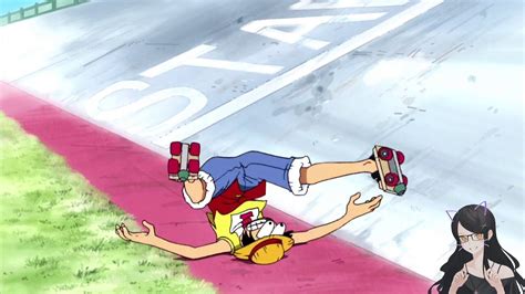 Luffy Cant Skate One Piece Moment Youtube