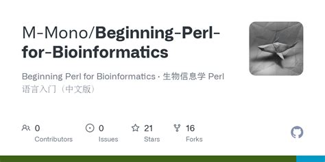 Github M Monobeginning Perl For Bioinformatics Beginning Perl For